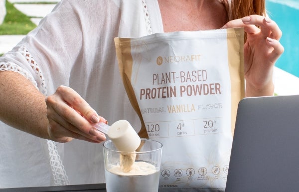 NeoraFit Plant-Based Protein Powder | Natural Vanilla Protein Powder